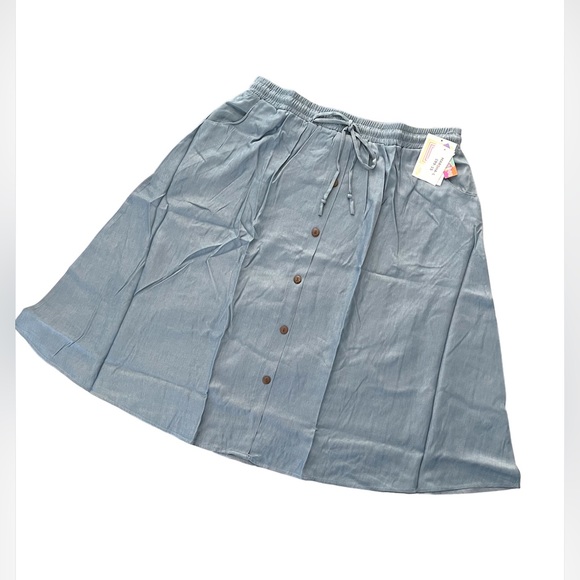 LuLaRoe | Skirts | Lularoe Marsha Chambray Midi Skirt | Poshmark